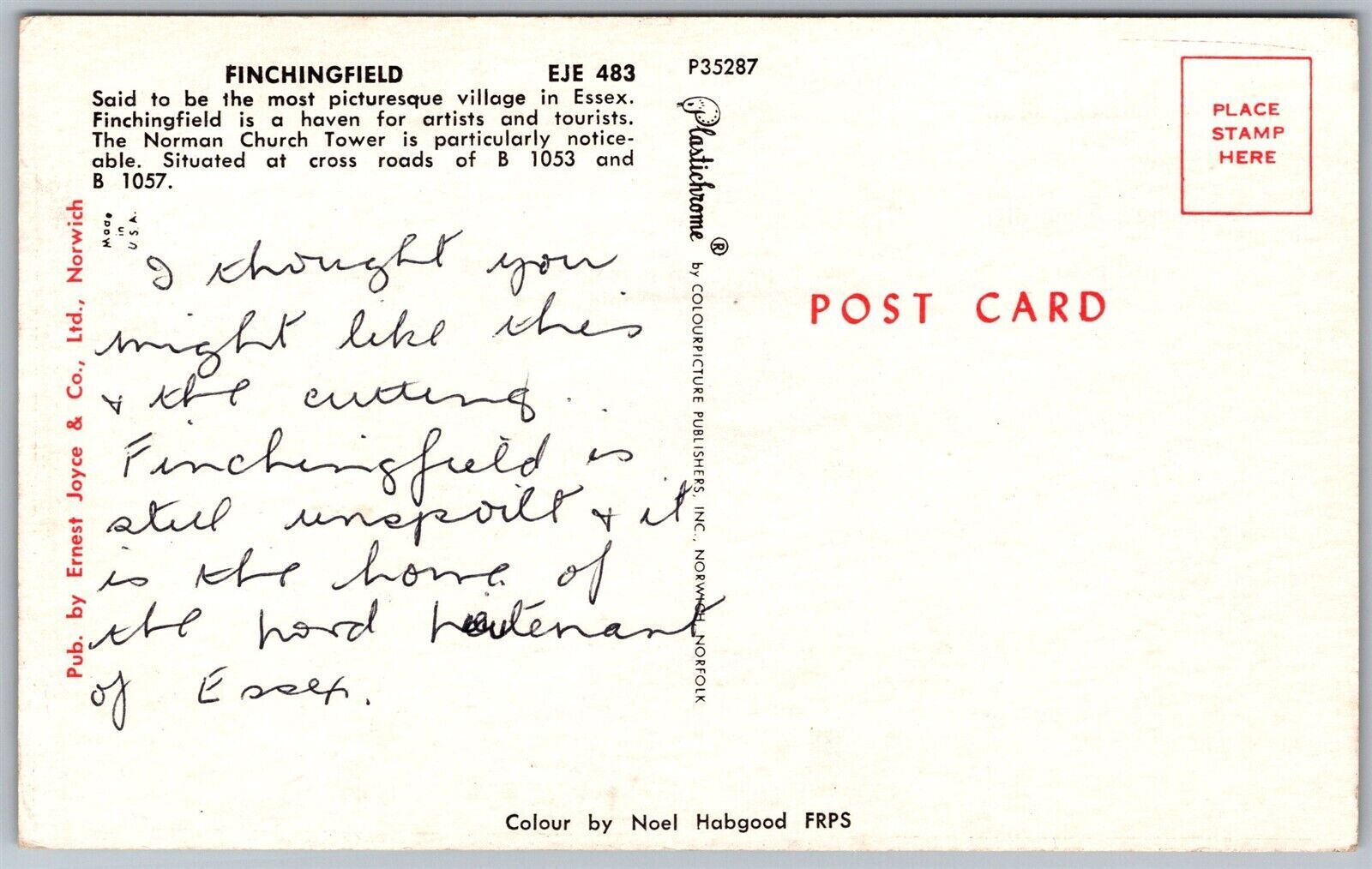 Vtg Finchington Essex England Norman Church Tower Village View 1950s ...