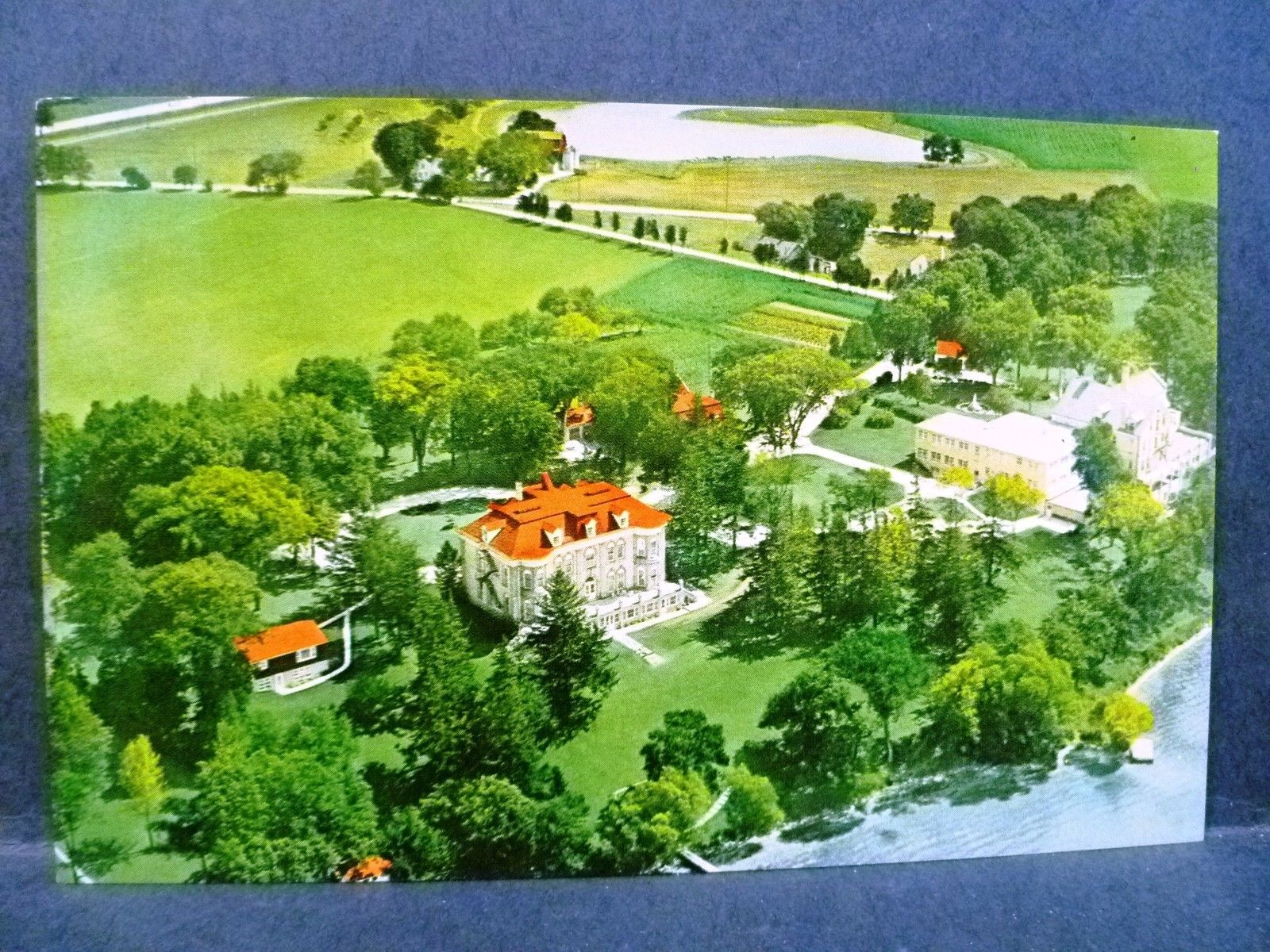 Postcard WI Oconomowoc Cistercian Abbey Our Lady of Spring Bank ...