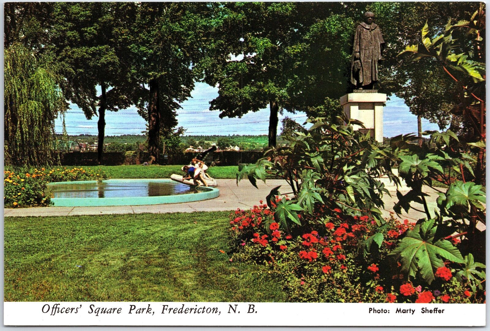 Vintage Continental Size Officers' Square Park at Fredericton New ...
