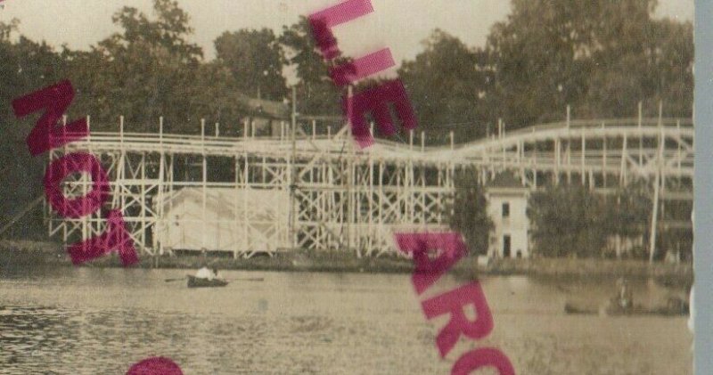Kansas City MISSOURI RPPC 1910 ELECTRIC PARK Amusement Park ROLLER ...