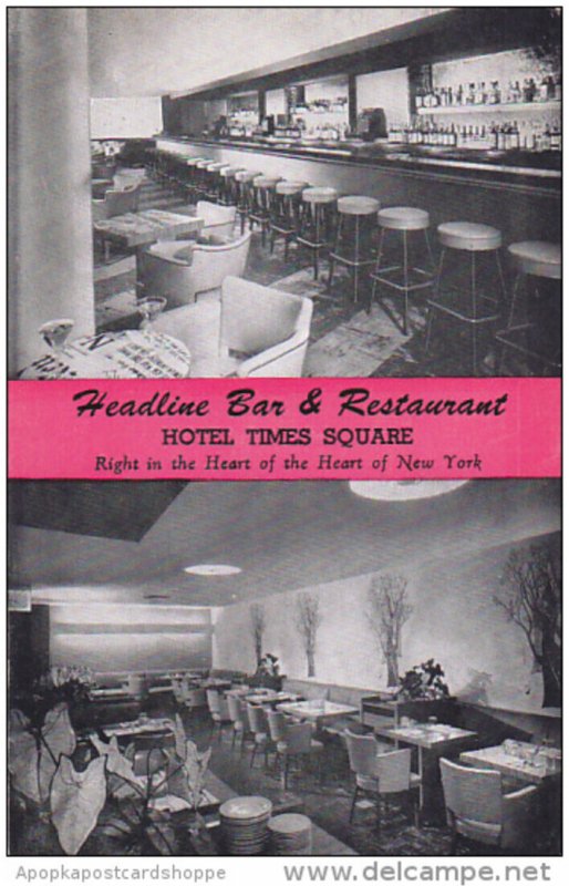 Headline Bar and Restaurant Hotel Times Square New York City | United ...