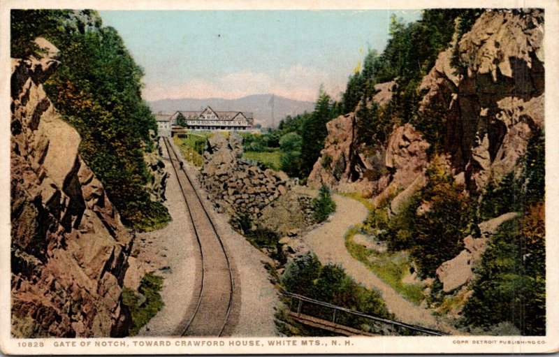 New Hampshire White Mountains Gate Of Notch Looking Toward Crawford ...