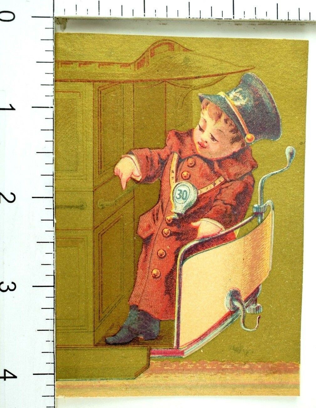 1870's-80's Lovely Boy Uniformed Railroad Train Conductor Victorian ...