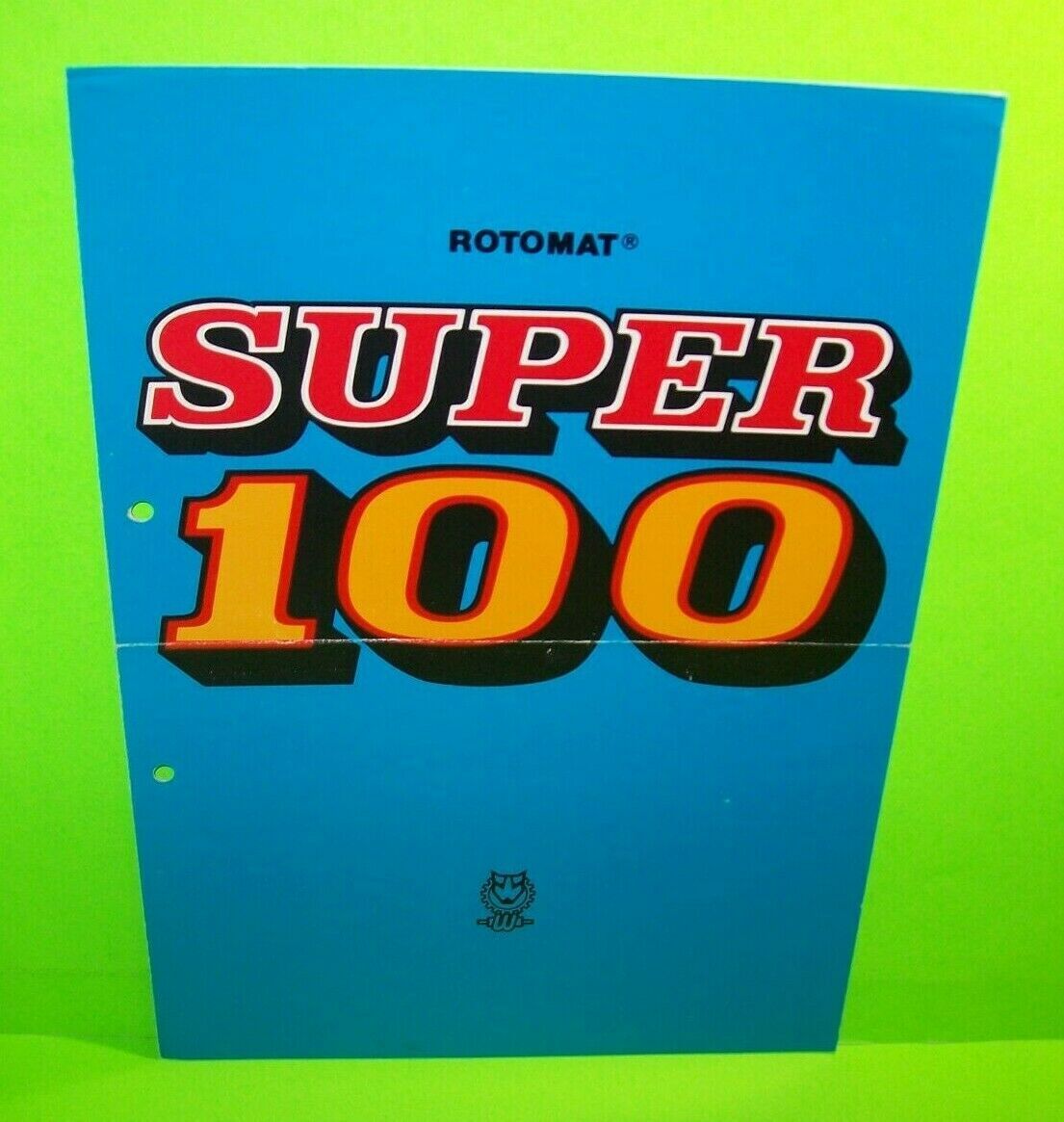 Rotomat Super 100 Original Slot Machine FLYER German Text Vintage Game ...
