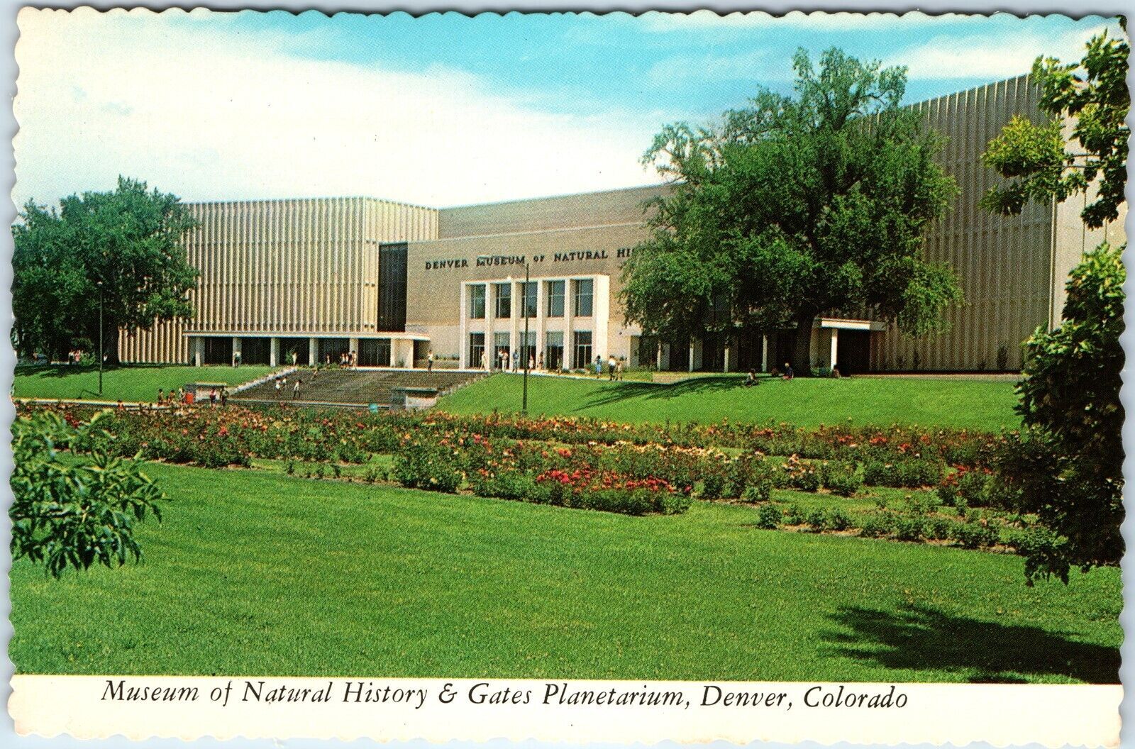 c1970s Denver, CO Museum Natural History Gates Planetarium Crowd Park ...