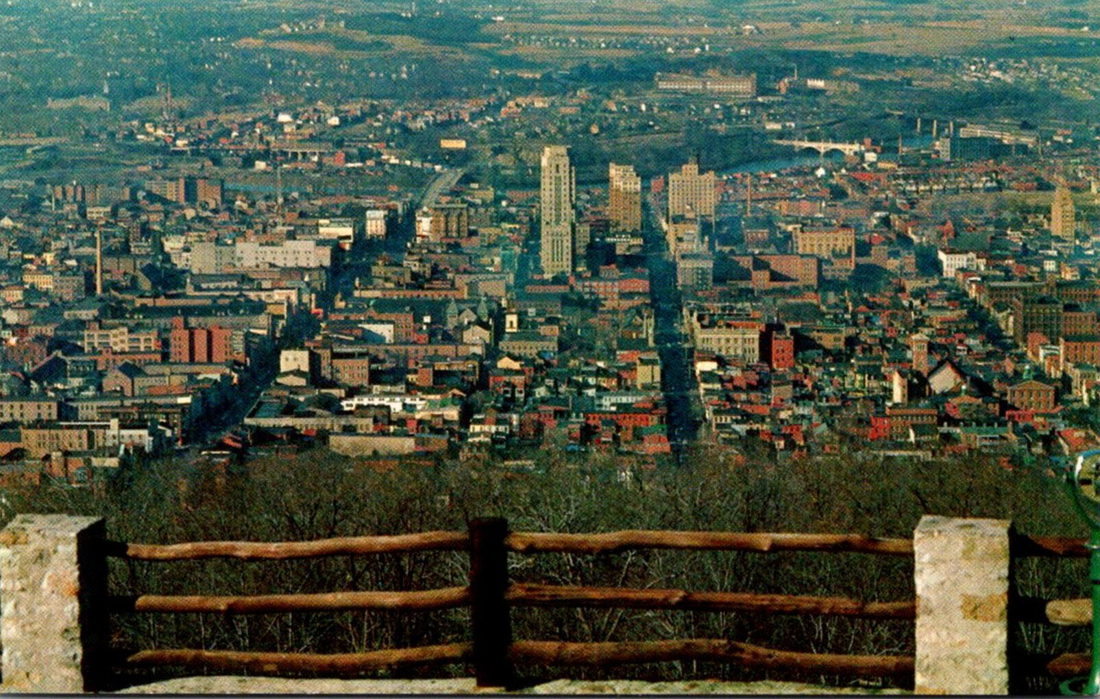 Pennsylvania Reading Birds Eye View From Pagoda On Mount Penn | United ...