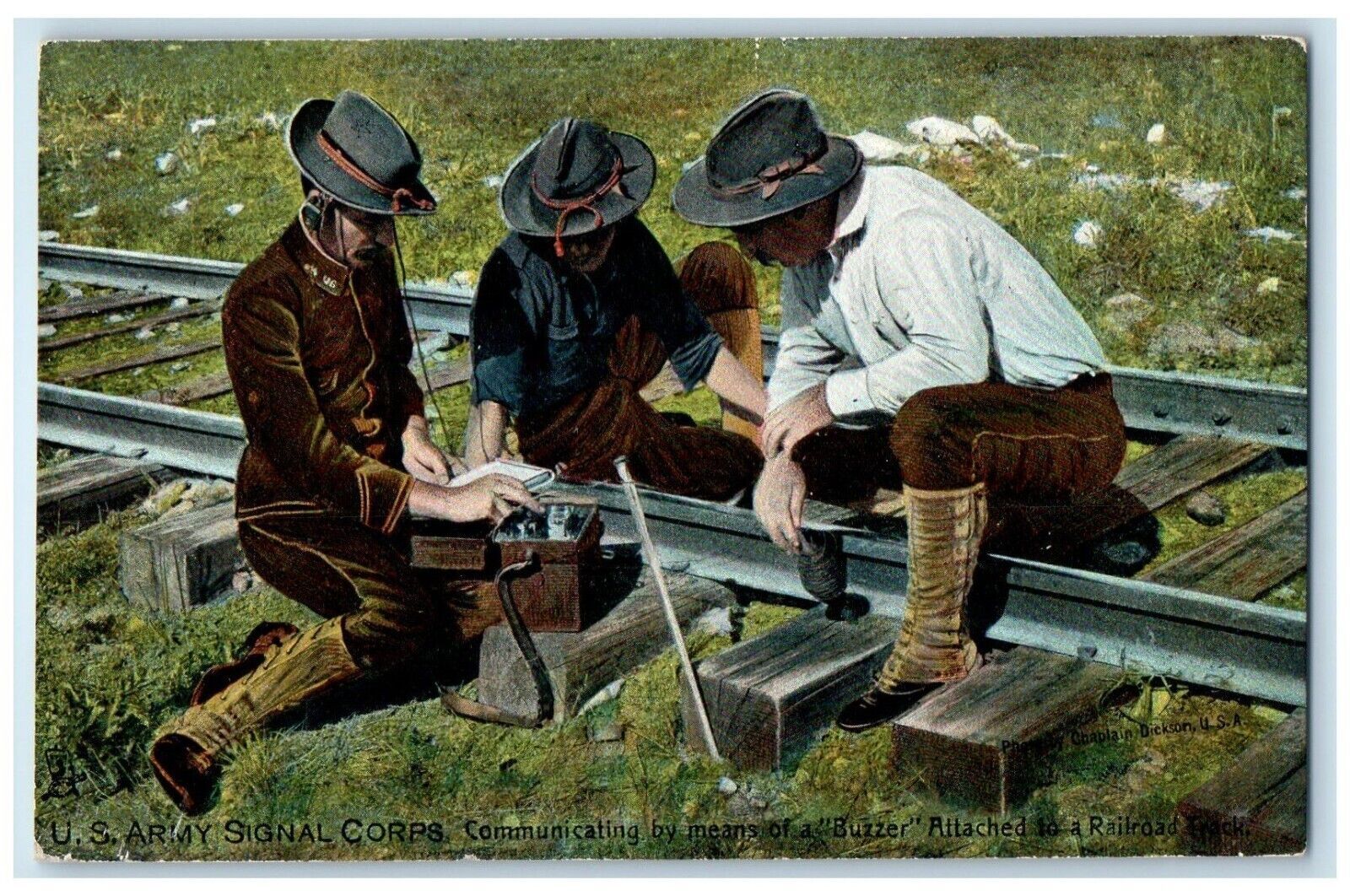 c1910's US Army Signal Corps Communicating Buzzer Railroad Tuck's ...