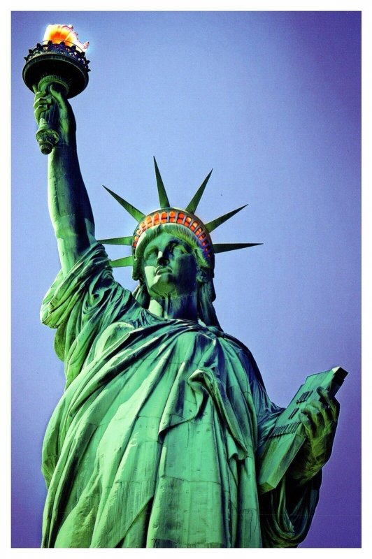 Statue Liberty Declaration Of Independence New York City NYC Postcard ...