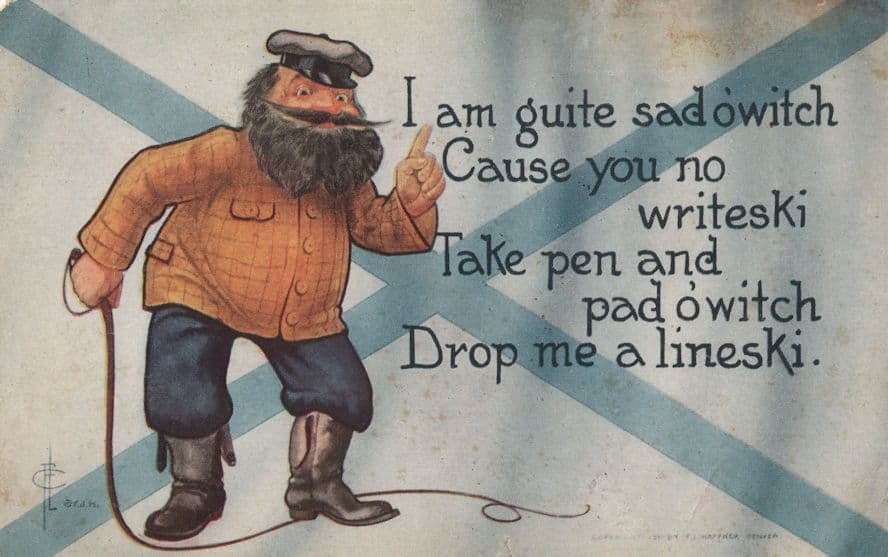 Fat Ship Sailor With Old Boat Rope Whip Antique Comic Postcard | Topics ...