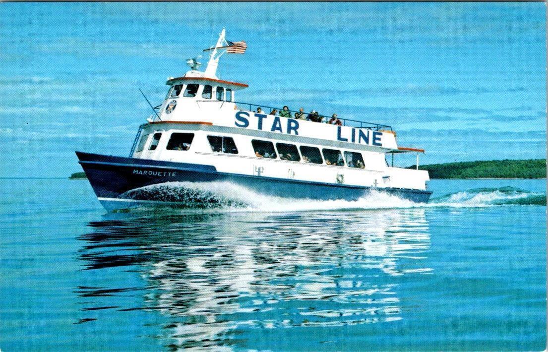 MI, Michigan STAR LINE BOAT MV MARQUETTE St Ignace To Mackinac Island ...