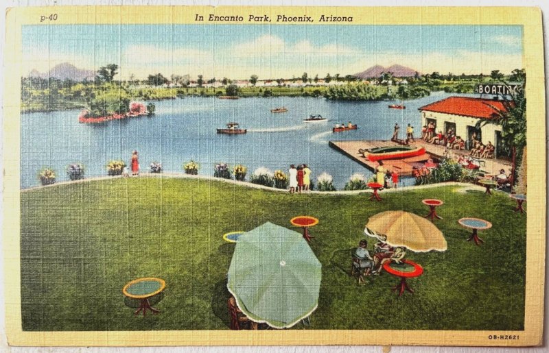 Vintage Postcard 1948 Encanto Park Phoenix Arizona | United States ...
