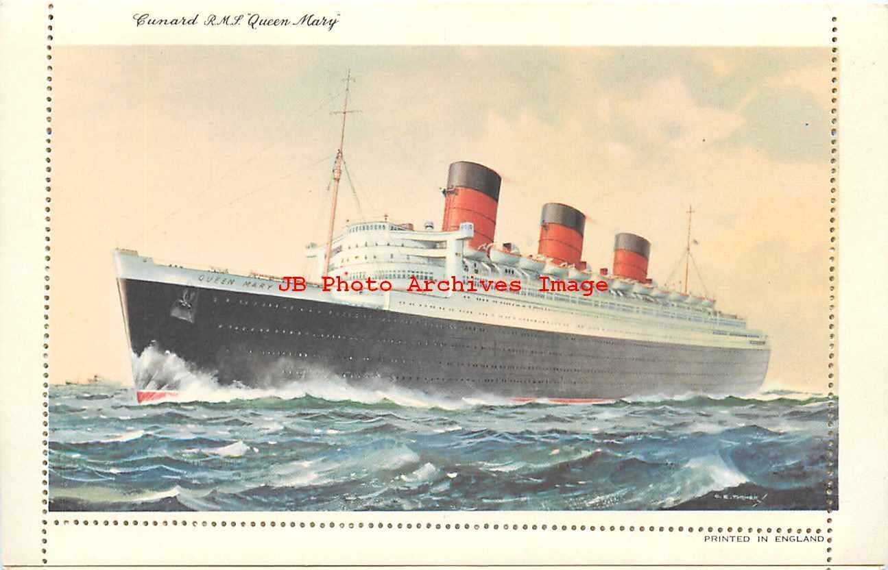 Cunard Lines Steamship, Steamer Queen Mary, Letter Card | Other ...