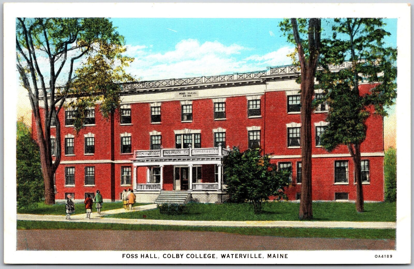 Foss Hall Colby College Waterville Maine Grounds & Building Structure ...