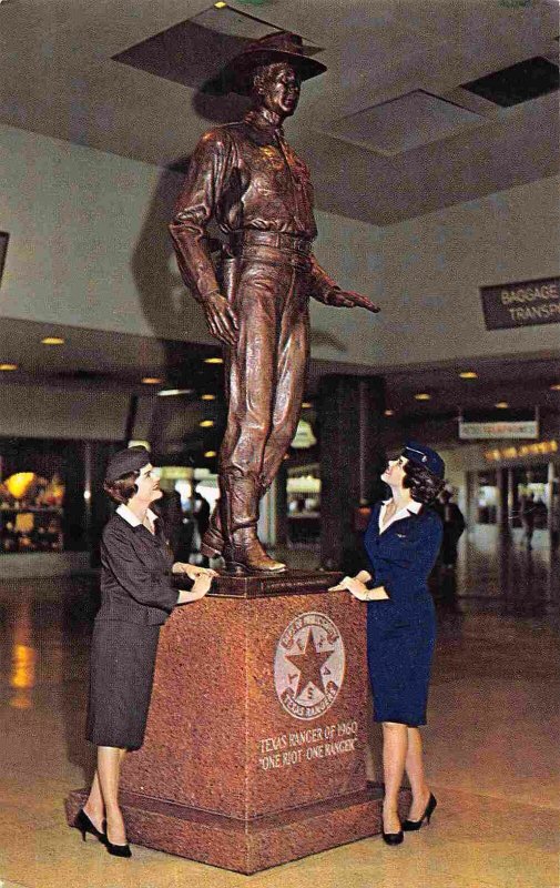 Texas Ranger Statue Airline Flight Attendants Dallas Love Field Airport ...