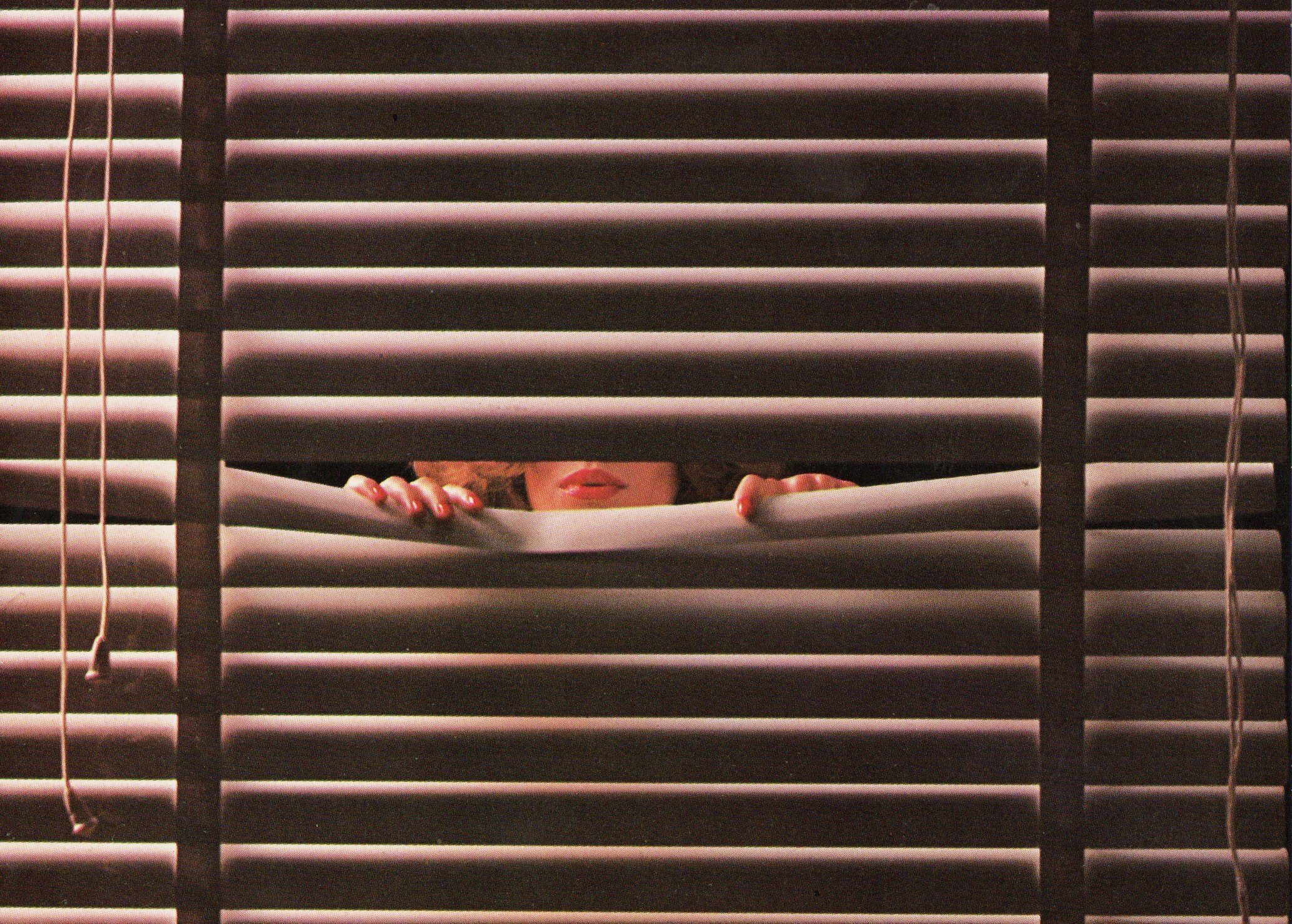 Lady through the Blinds Postcard, Jan Cobb ©1980 5x7 Americards Mis ...