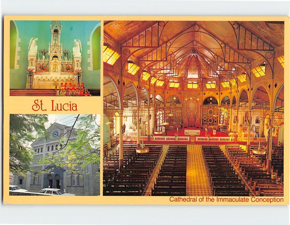 Postcard Cathedral of the Immaculate Conception St. Lucia | Latin ...