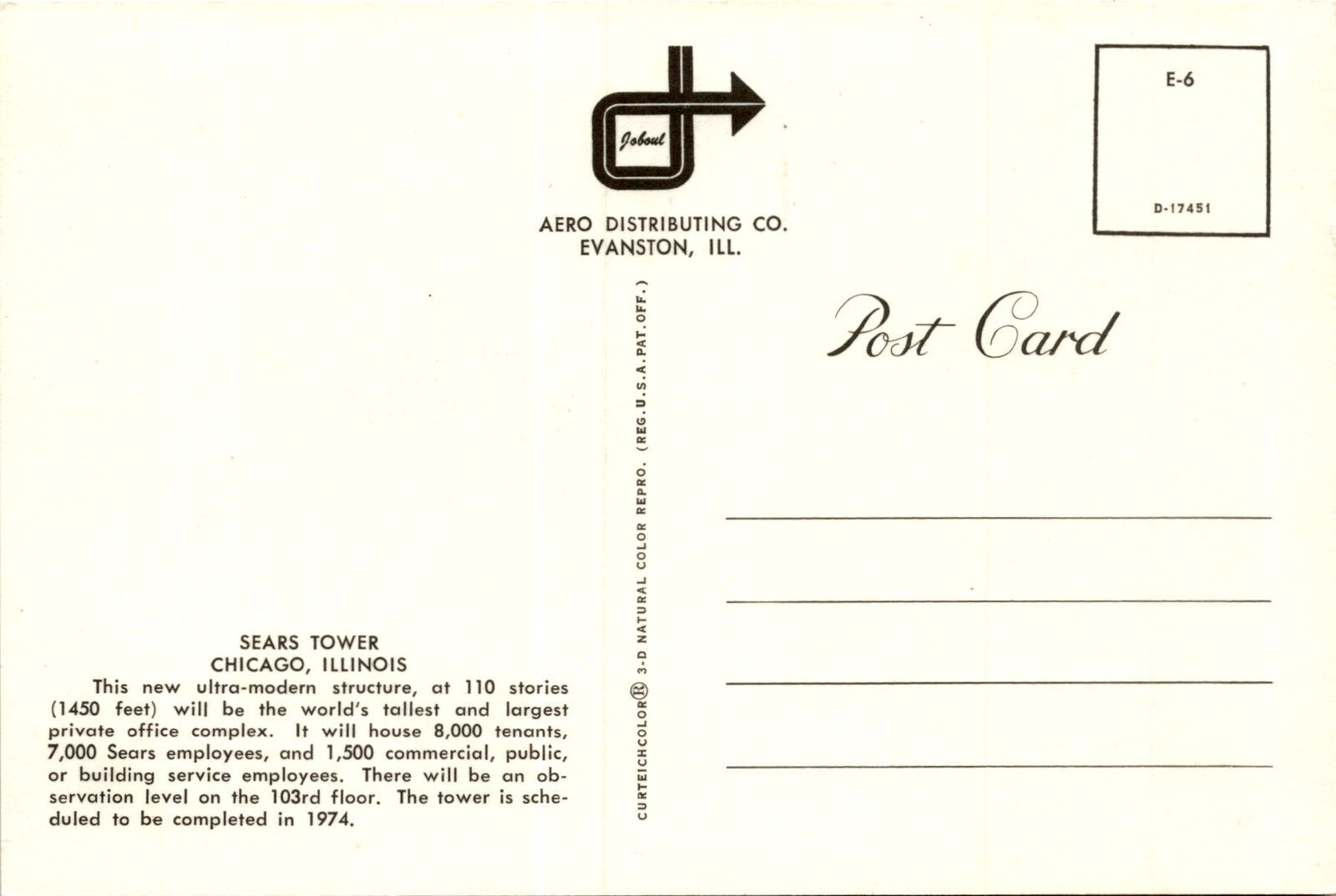 Chicago, Illinois, Sears Tower, ultra-modern, tallest, largest, private ...