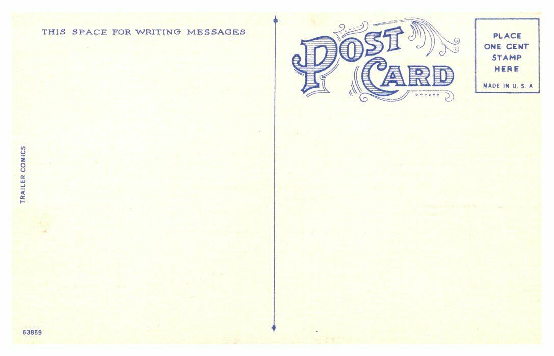 Vintage Comic Travel Trailer Camper Risqué Linen Postcard UNUSED ...