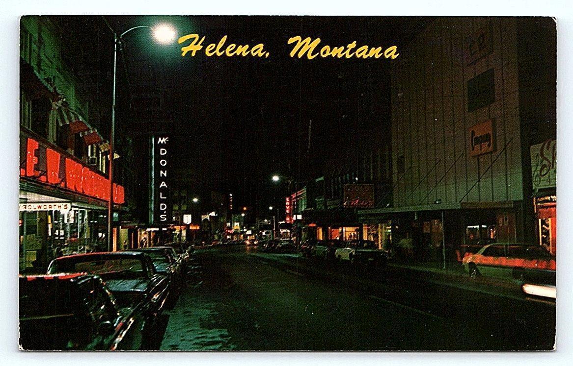 HELENA, MT Montana ~ LAST CHANCE GULCH Street Scene at Night 1972 ...