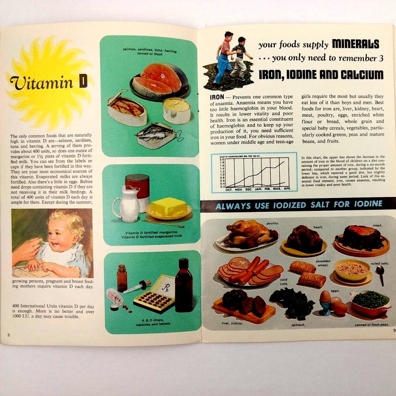 Vintage What To Eat To Be Healthy Booklet 1966 Canada Food Guide 20 ...