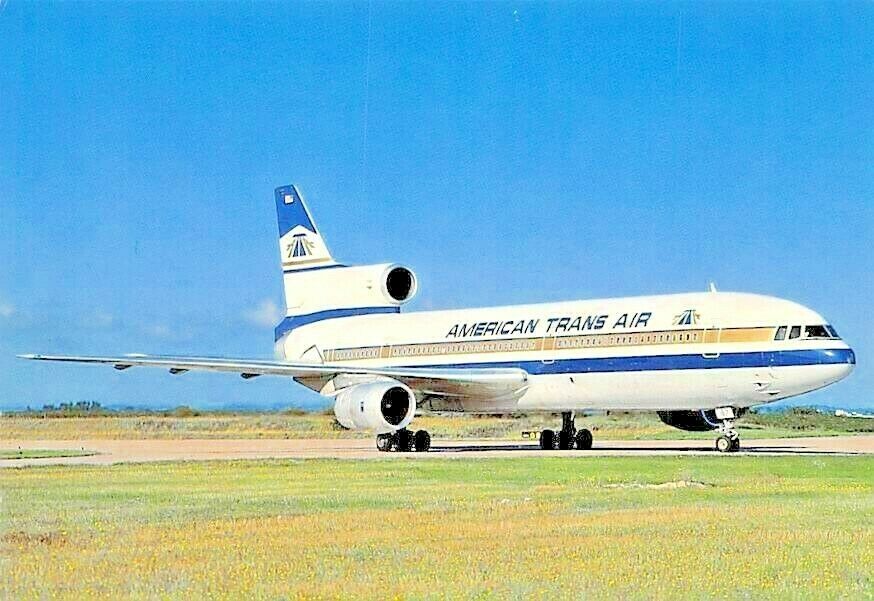 Airline American Trans Air Lockheed Tristar 1 N187AT Paris Only ...