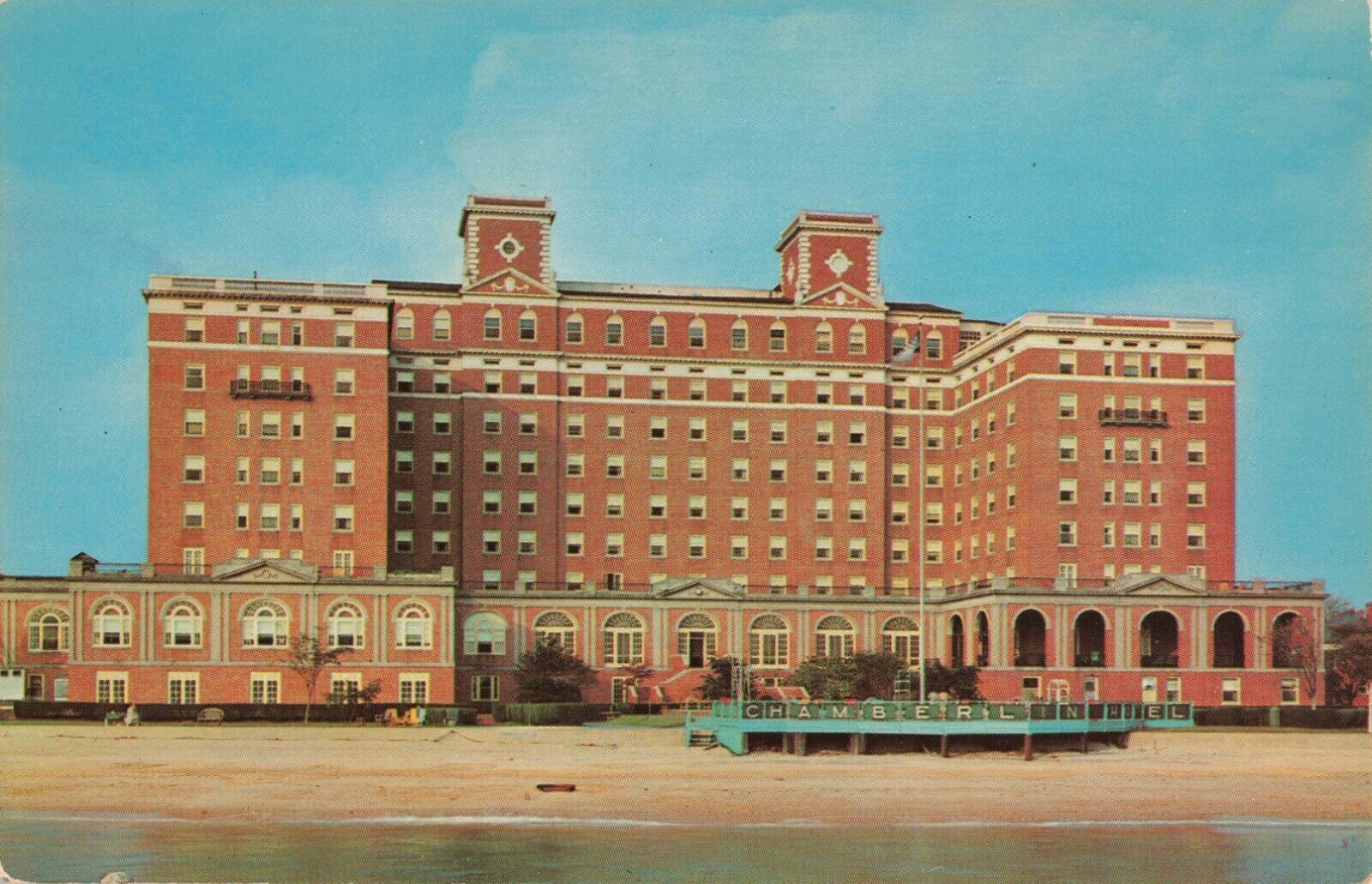 circa 1960's Chamberlin Hotel Old Point Comfort Virginia Postcard 10c1 ...