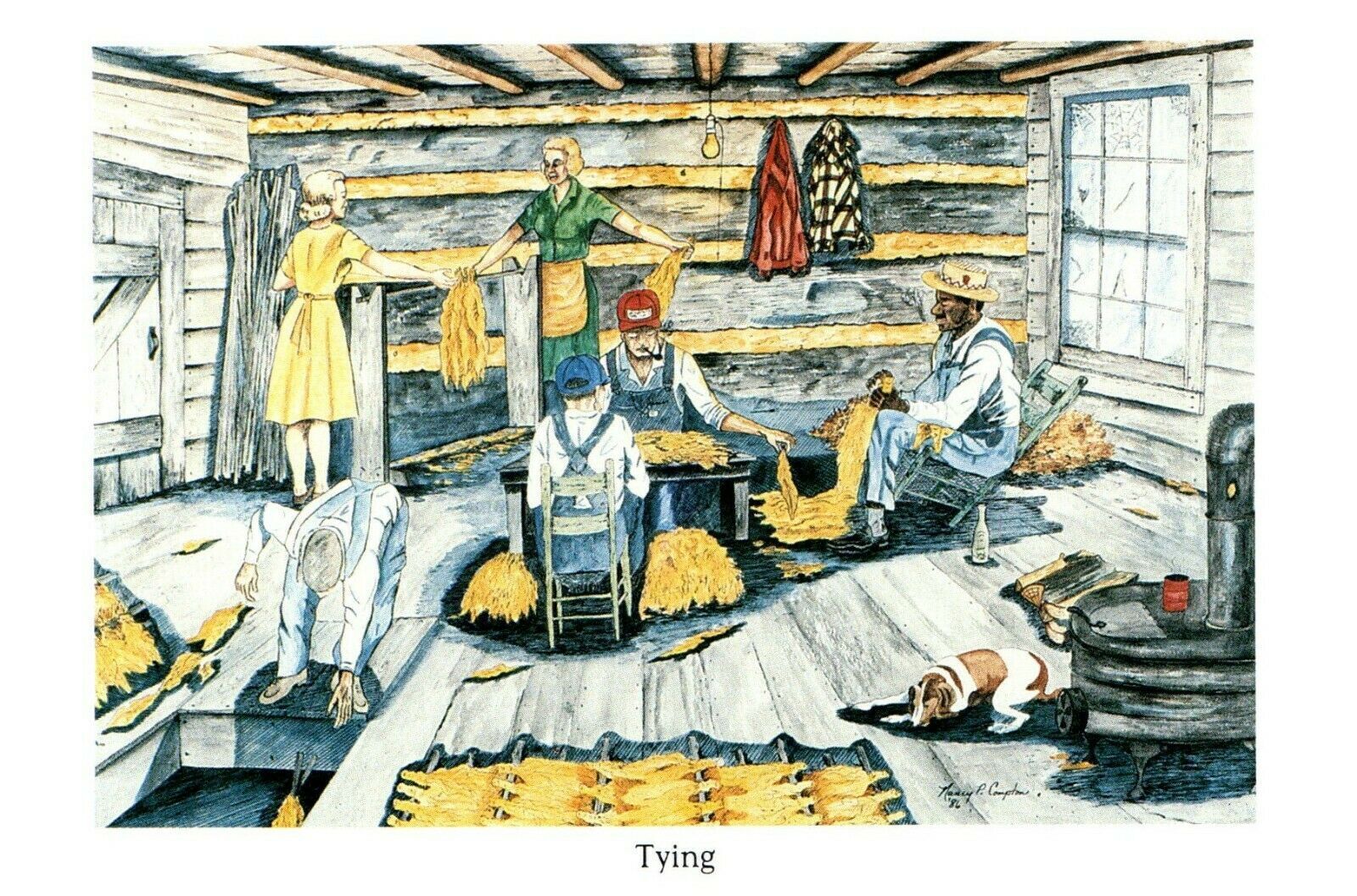 The Art Of Tobacco Nancy Compton Complete Set Postcard PC556 | Europe ...