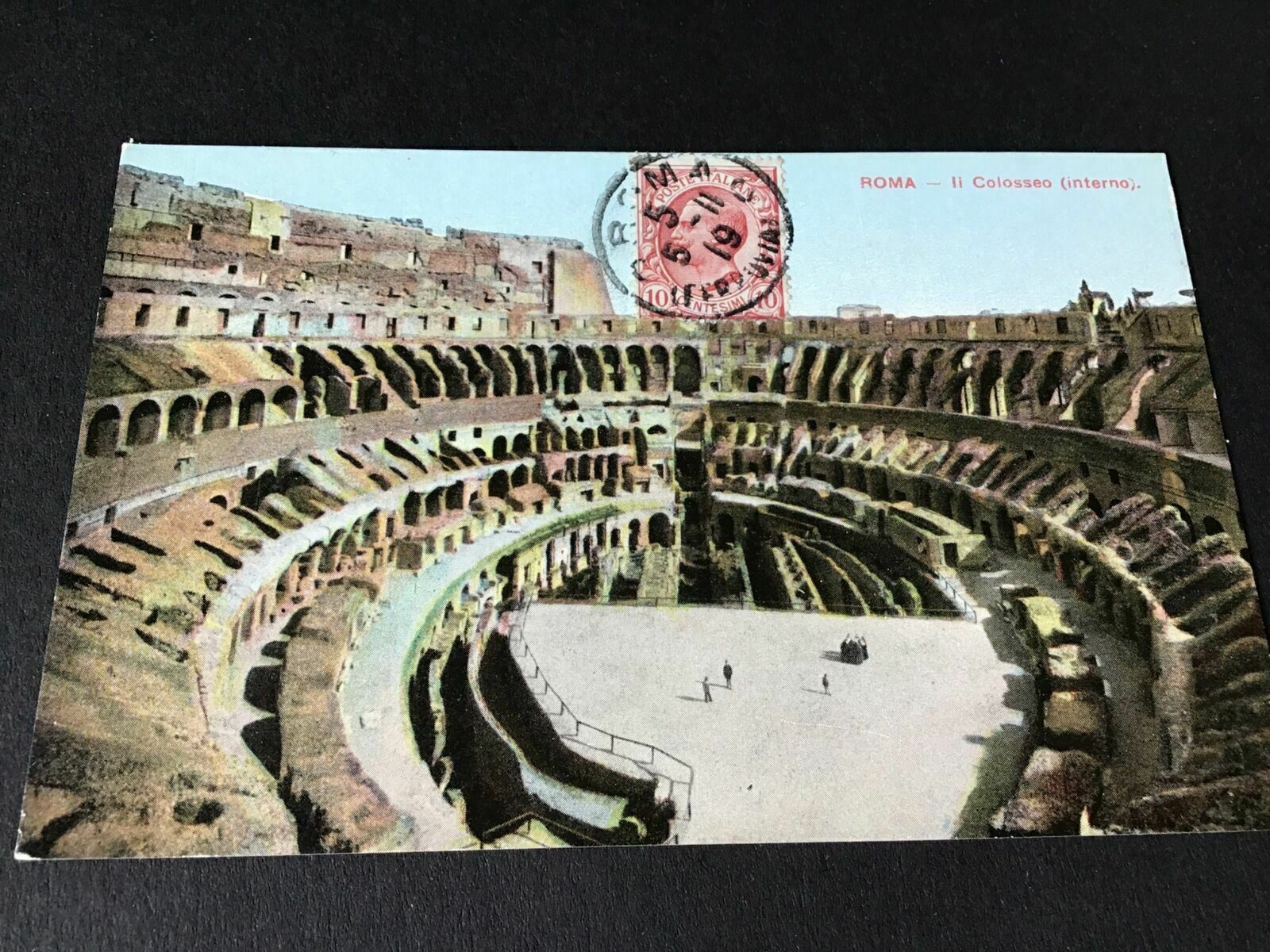 Italy 1911 Colosseum Rome stamps card Ref R28684 | Europe - Italy ...