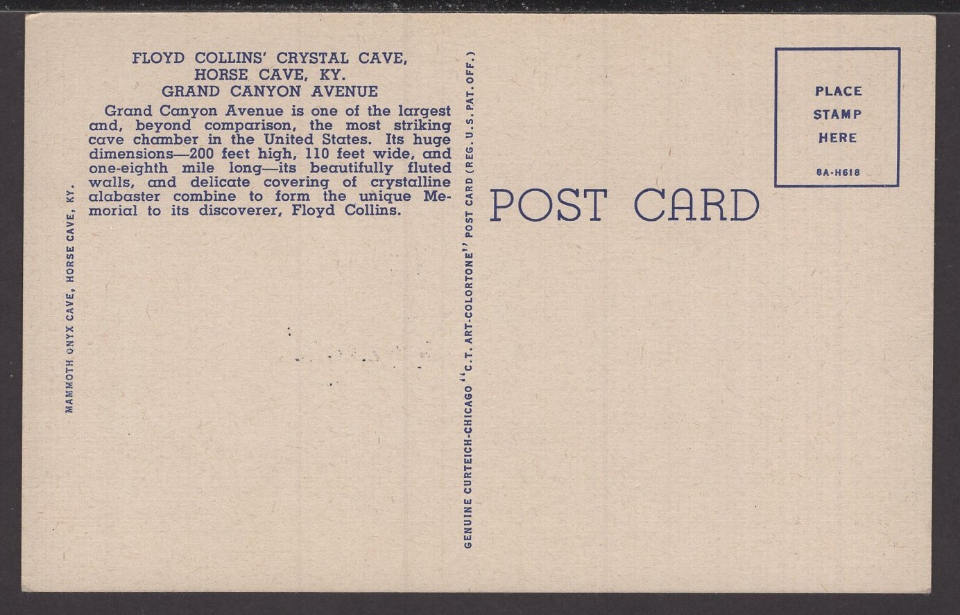 Kentucky Horse Cave, Floyd Collins' Crystal Cave, Grand Canyon Avenue ...