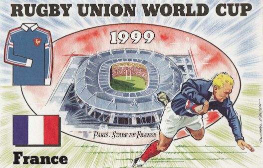 France Paris Stade De Rugby World Cup Stadium Uniform Postcard | Topics ...