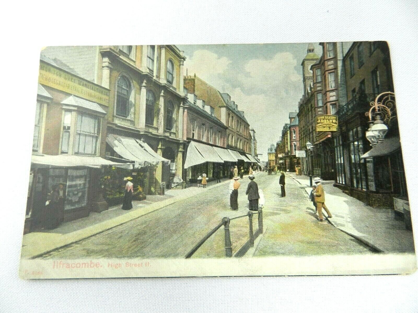 Vintage Postcard llfracombe High Street II Devon England Color Street ...