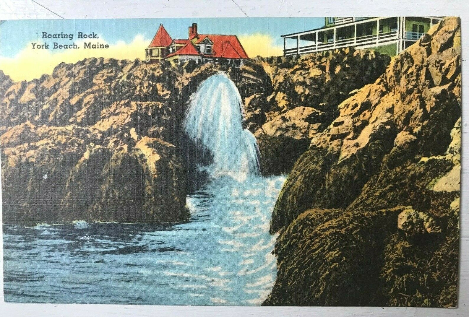 Vintage Postcard 1930-1945 Roaring Rock York Beach Maine | United ...