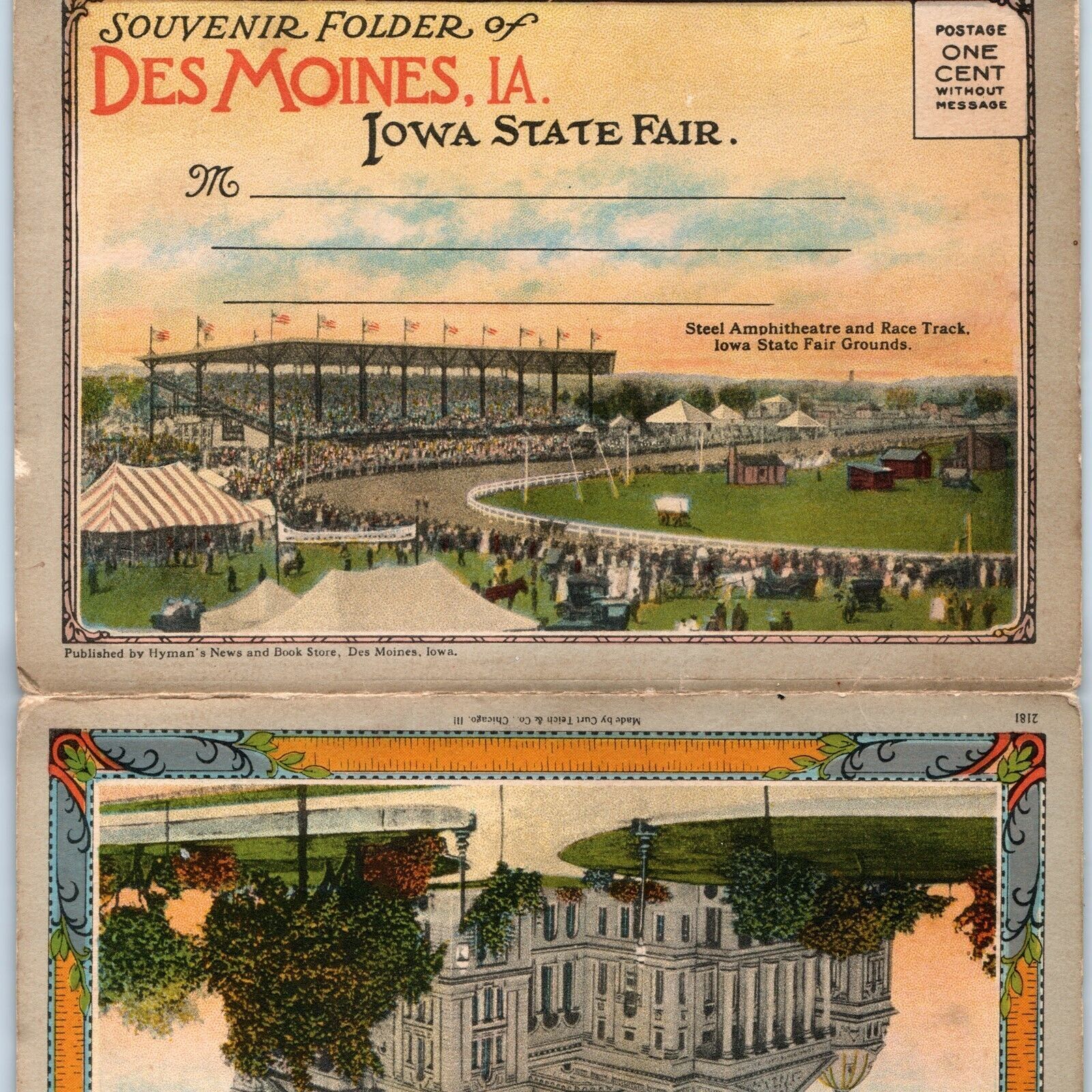 c1910s Des Moines, IA Iowa State Fair Postcard Souvenir Folder Grounds ...
