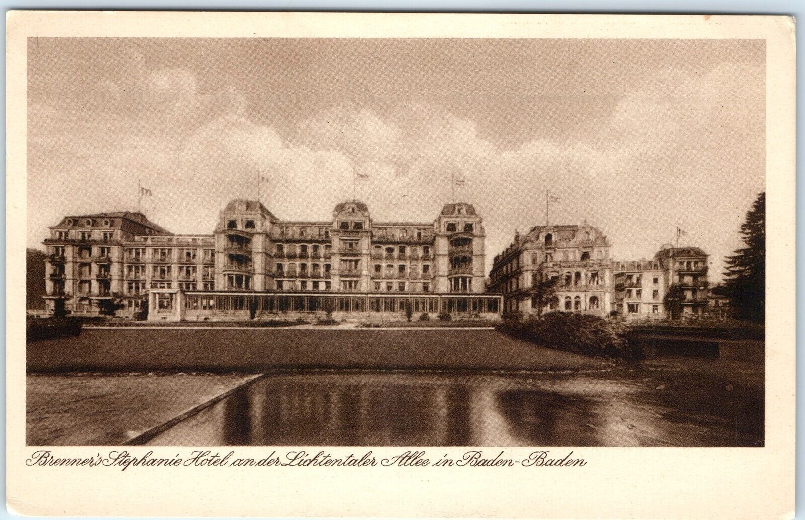 c1920s Baden-Baden, Germany Brenner's Stephanie Hotel Lichtentaler ...