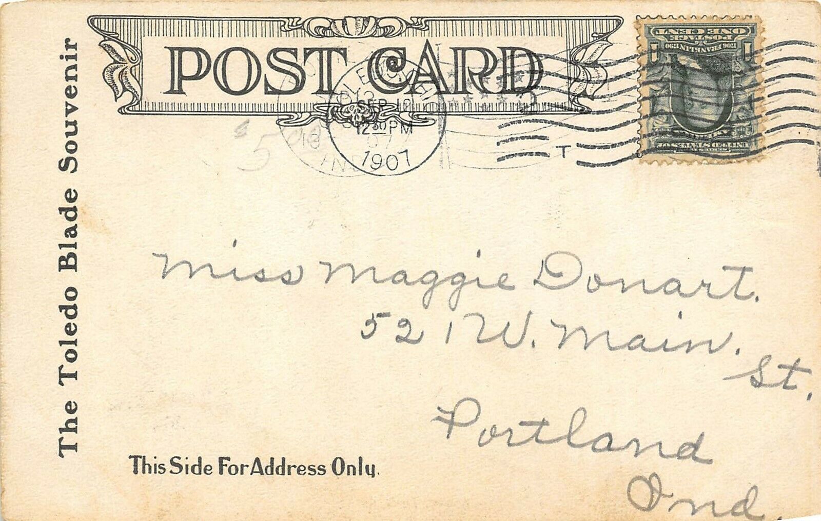 Toledo Ohio 1907 Postcard The Armory Building Ohio National Guard ...