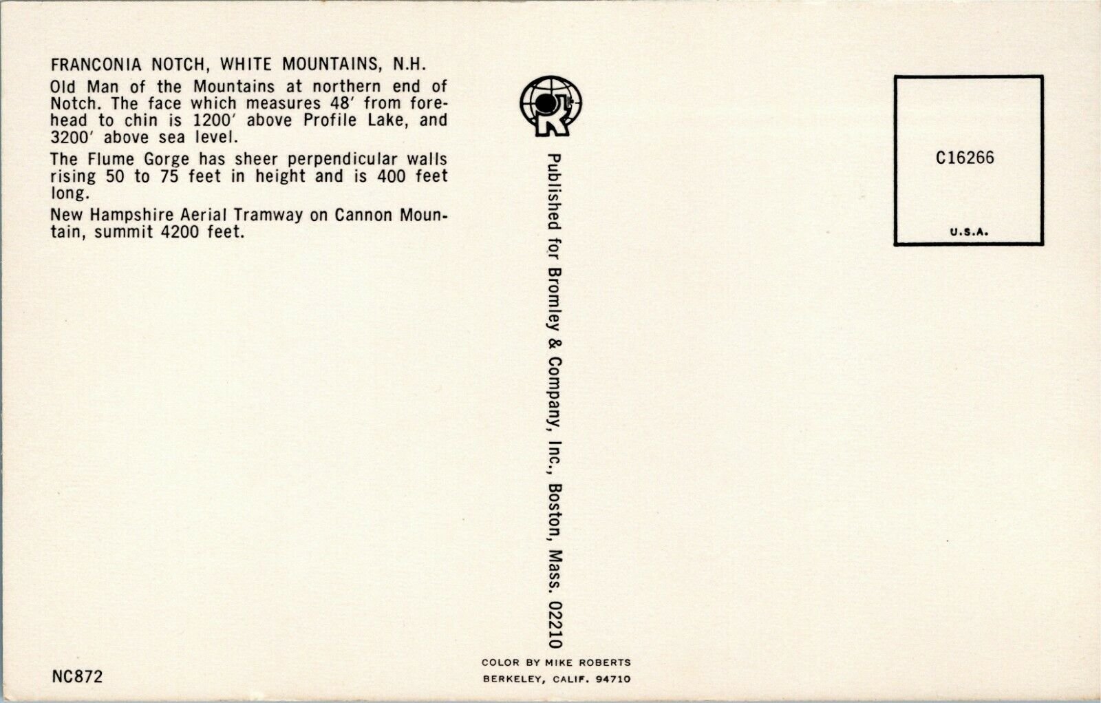 White Mountains New Hampshire Franconia Notch multiview: Old Man, Flume ...