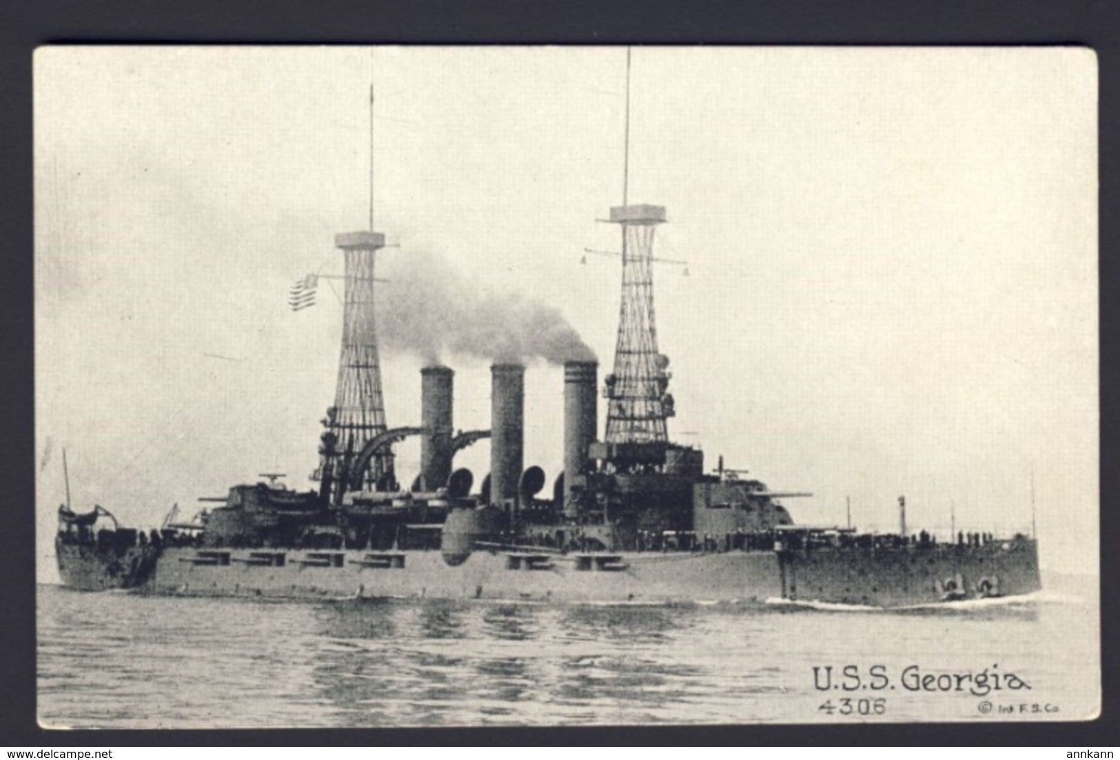 U.S.S. GEORGIA - USA ship Armoured Battleship | Topics - Transportation ...
