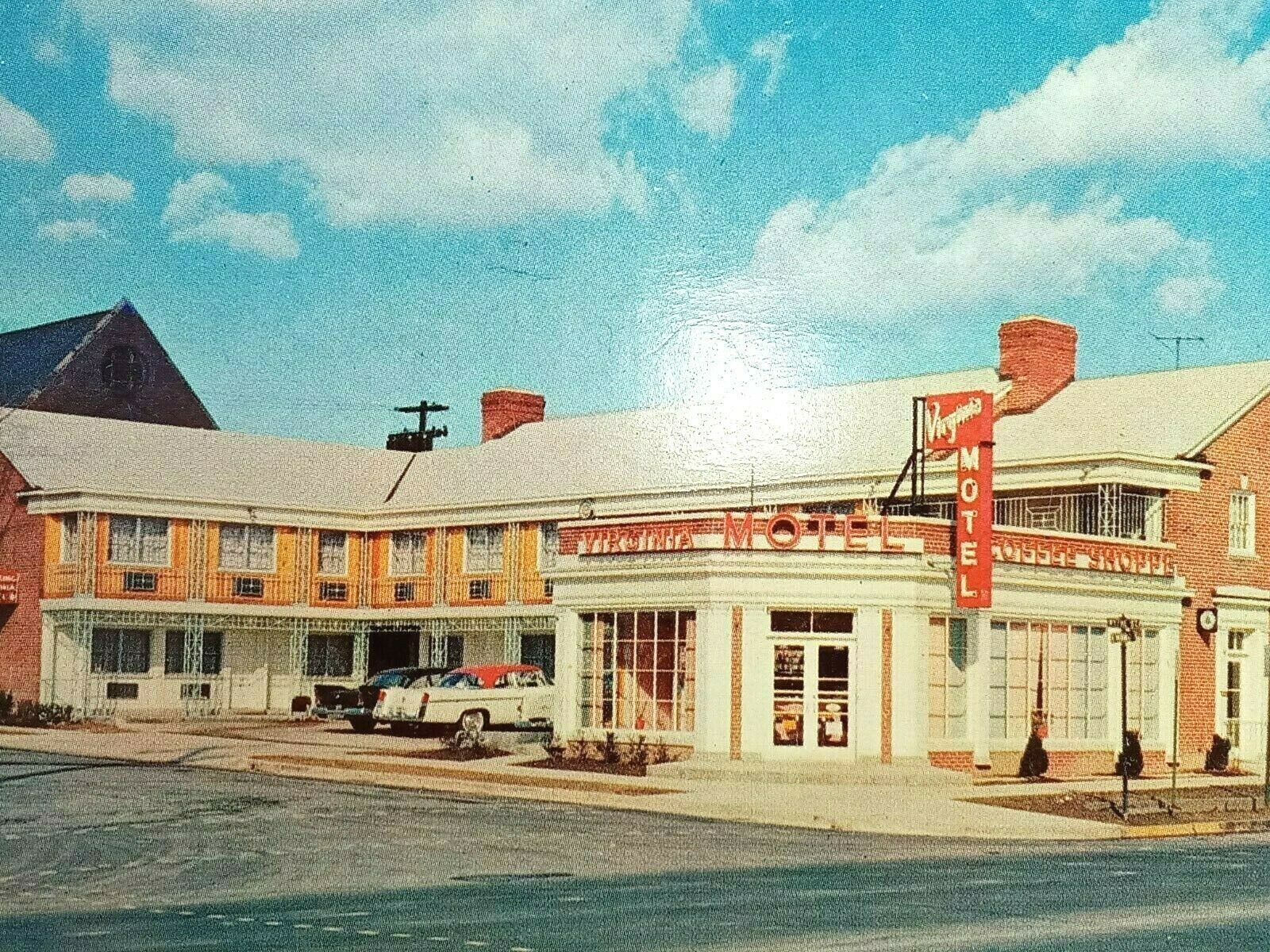 Vintage Postcard Virginia Motel Coffee Shop Washington Street VA ...