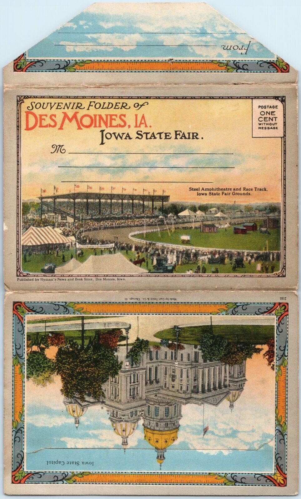 c1910s Des Moines, IA Iowa State Fair Postcard Souvenir Folder Grounds ...