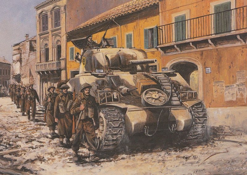 Anzio Italy Battle 1944 Irish Guards Tank Regiment WW2 Military ...