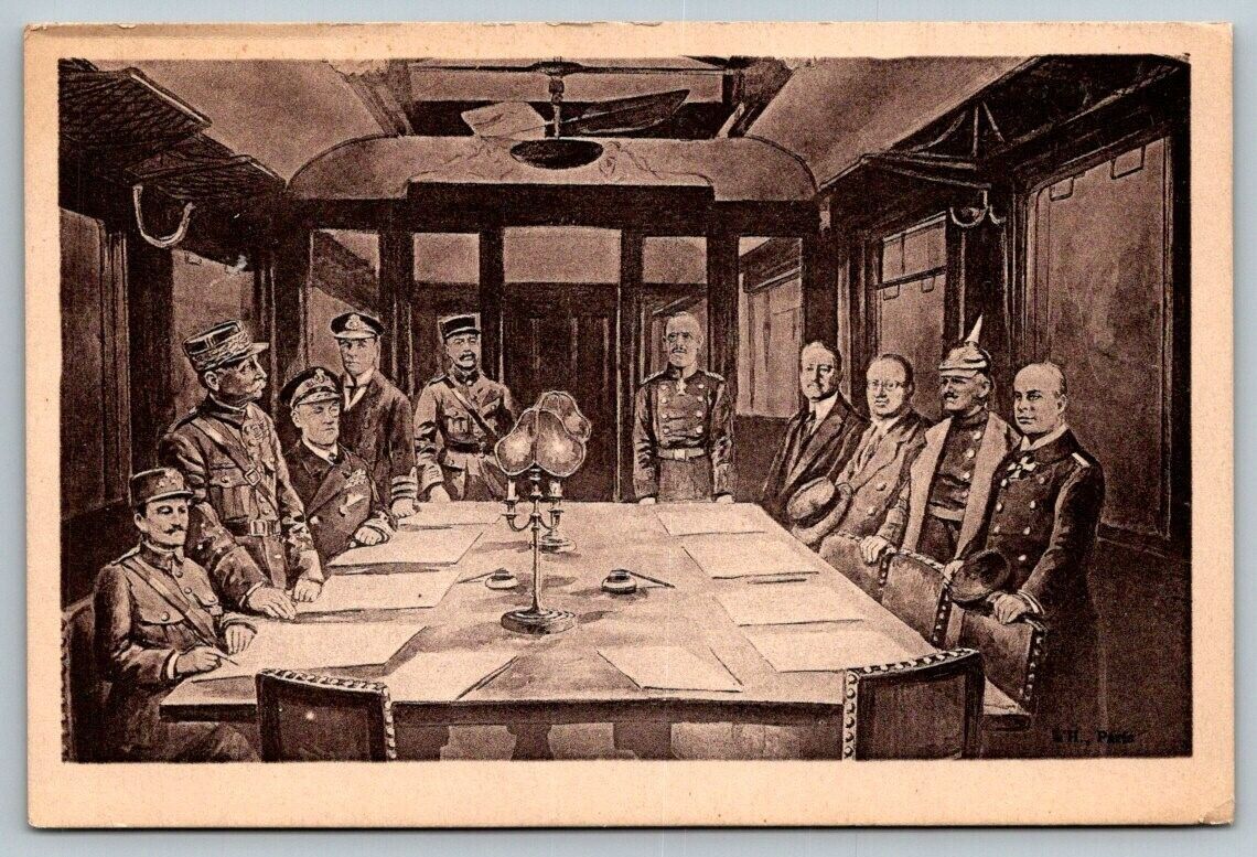 WW1 Signing the Armistice Ending the War Postcard | Other / Unsorted ...