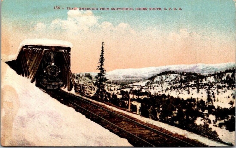 Vintage Railroad Train Locomotive Postcard - Southern Pacific Railroad ...