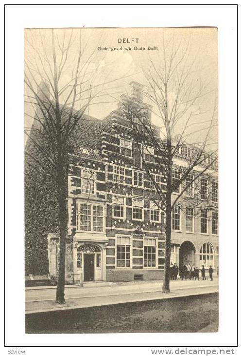 Oude Gevel a/h Oude Delft, Delft (South Holland), Netherlands, 1900 ...