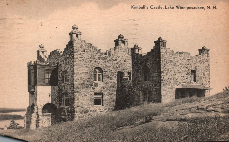Vintage Postcard 1914 Kimball Castle Lake Winnipesaukes Gilford New ...
