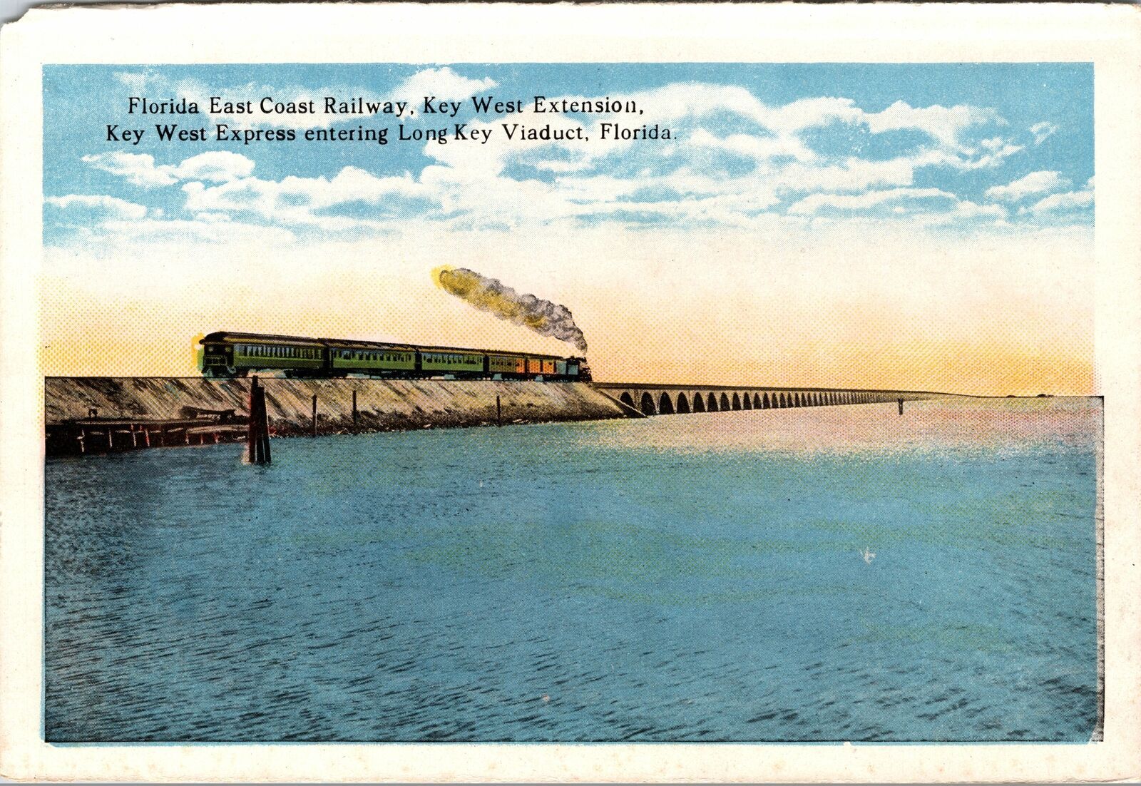 Vintage Continental Size Soft-Paper Picture Building KEY West Extension ...