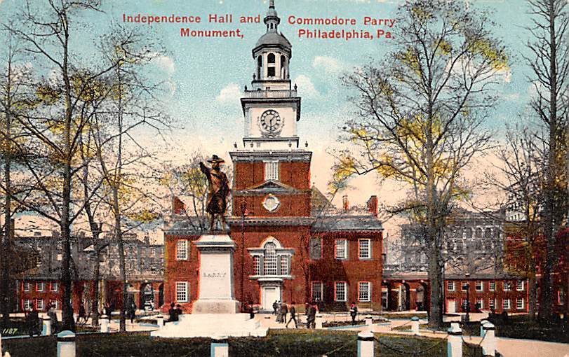 Independence Hall, Commodore Barry Monument Philadelphia, Pennsylvania ...