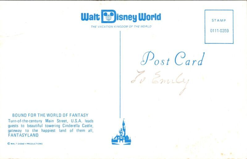Main Street View Walt Disney World Cinderella Castle Fantasyland PPL ...