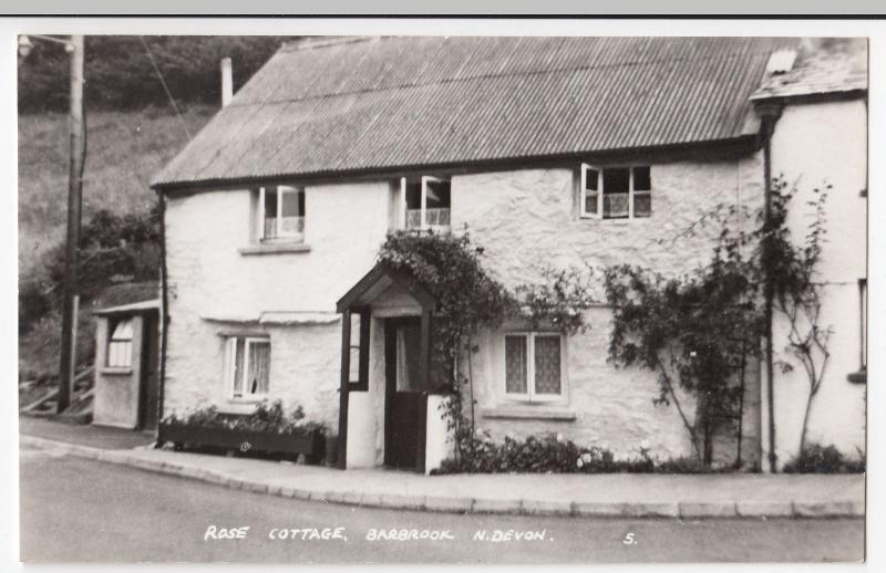 Devon; Rose Cottage, Barbrook RP PPC, Unposted, Note Corrugated Iron ...