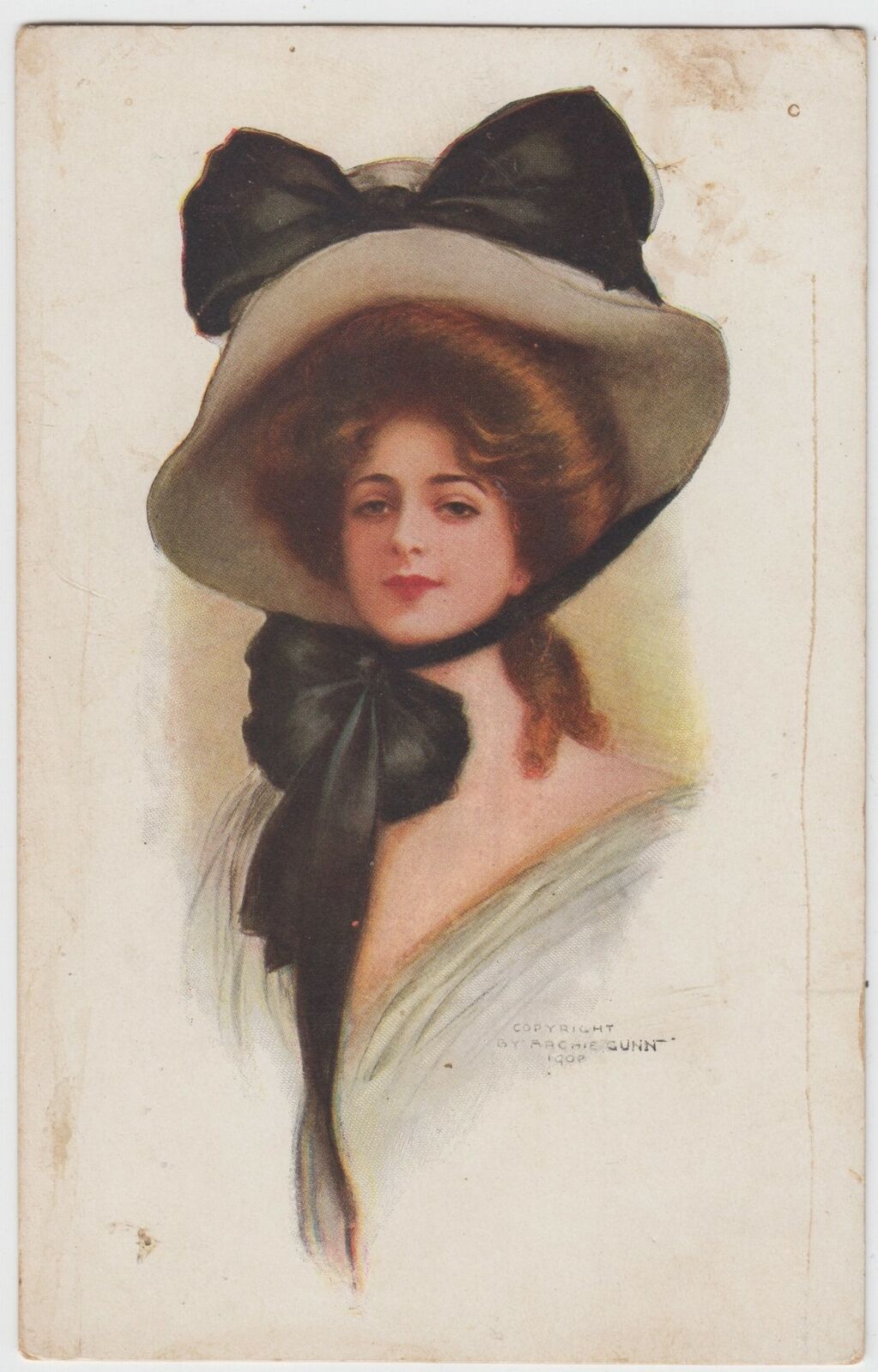 Vintage Postcard Artist Signed Archie Gunn Publisher American Beauty ...