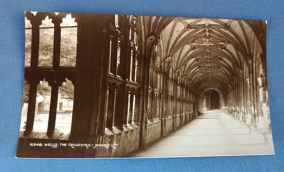 Vintage Judges Postcard No.10948 Wells The Cloisters Somerset I1G ...